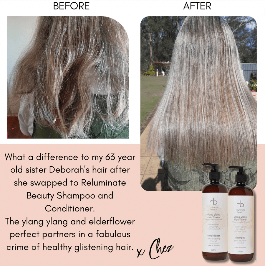 Gentle Natural Shampoo - Hydrating Care for Maturing Hair – reluminate ...